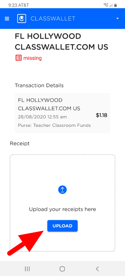 Submitting prepaid card receipts