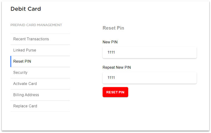 How do I reset my PIN?